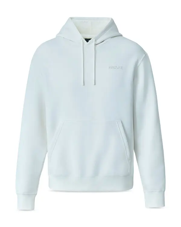 Mackage Kolton Double-face Jersey Logo Hoodie - Cream