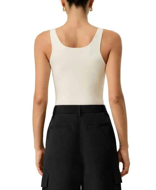 Lilysilk Milano Knit Silk Viscose Tank Top - White