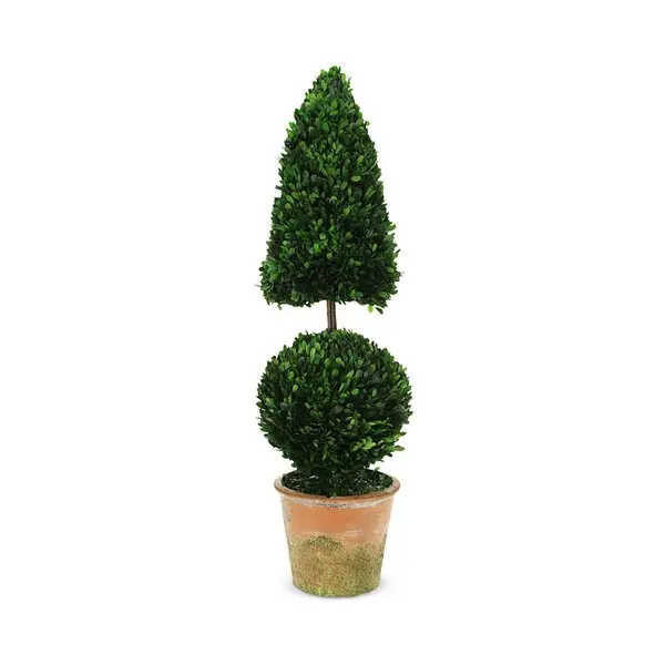MARK ROBERTS Boxwood Potted Cone And Ball Topiary
