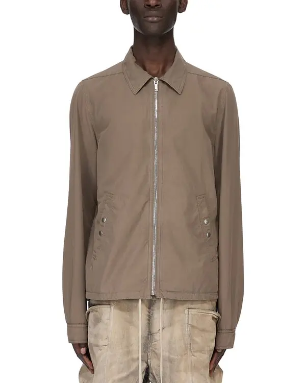 Rick Owens Zip Front Jacket - Dust
