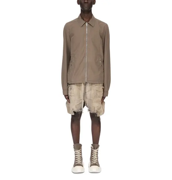 Rick Owens Zip Front Jacket - Dust