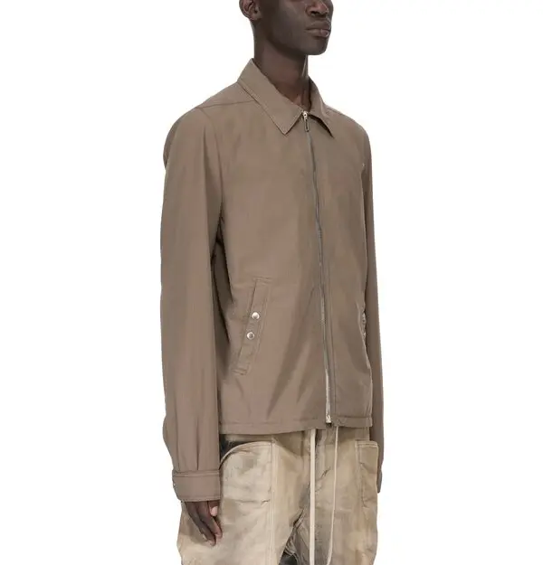 Rick Owens Zip Front Jacket - Dust