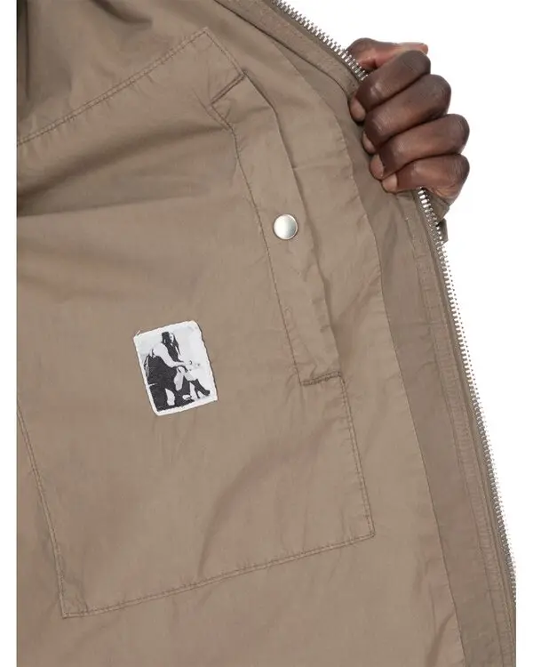 Rick Owens Zip Front Jacket - Dust