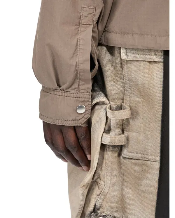 Rick Owens Zip Front Jacket - Dust