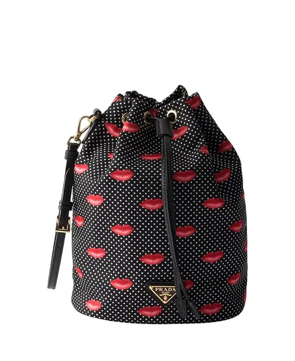 Prada Printed Re-nylon Pouch - Black