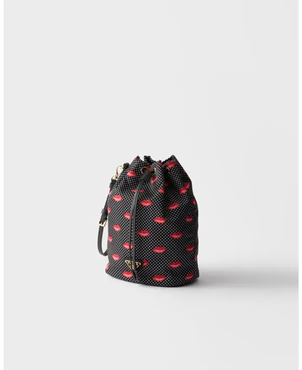 Prada Printed Re-nylon Pouch - Black
