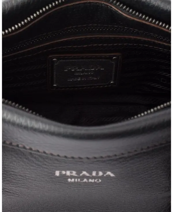 Prada Leather Tote Bag - Black