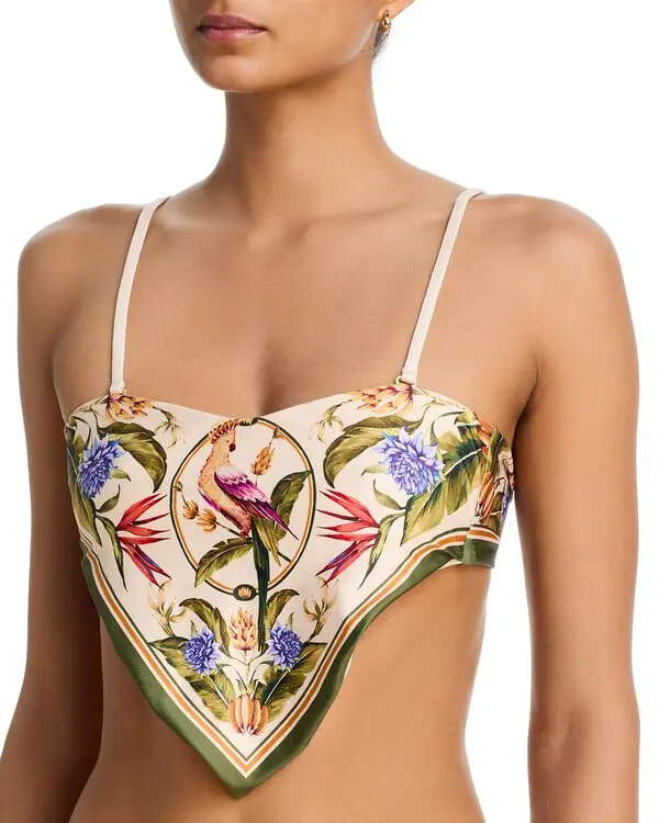 Farm Rio Strelitzia Cropped Bikini Top