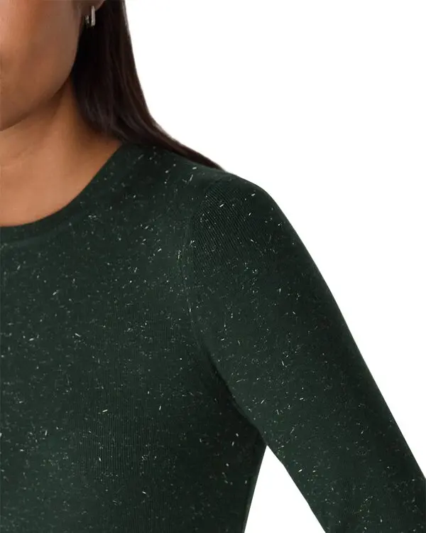 Whistles Annie Sparkle Knit Dress - Dark Green