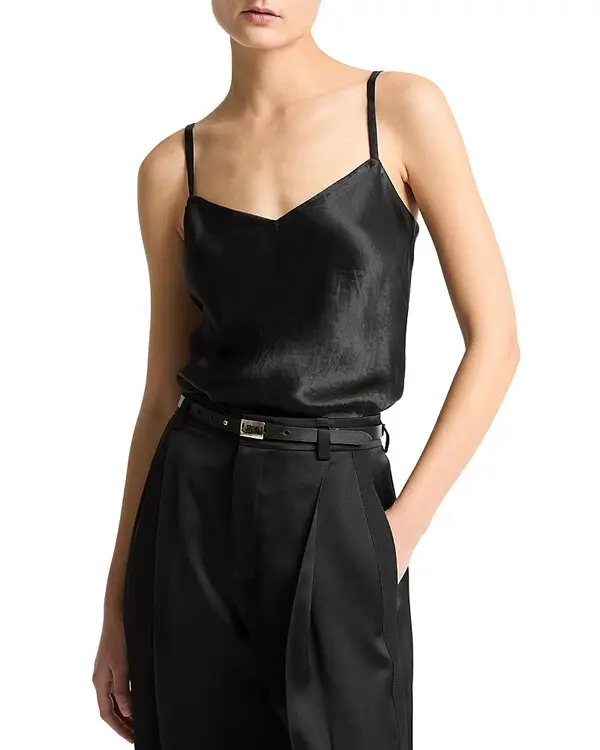Vince Satin Cami Top - Black