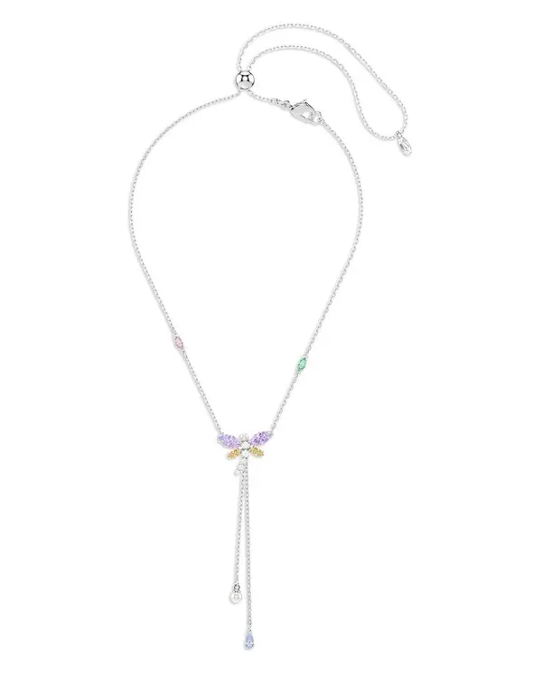 SWAROVSKI Ariana Grande X Crystal Dragonfly Lariat Necklace - Multicolored
