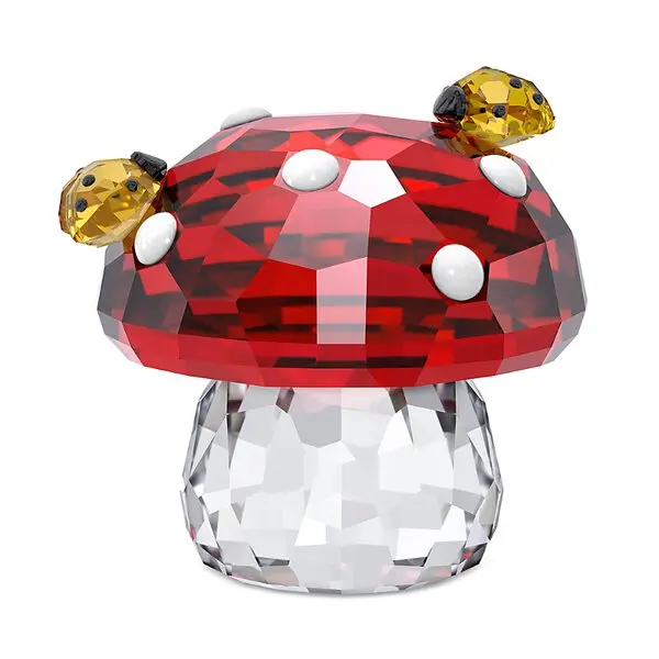 SWAROVSKI Idyllia Collection Mushroom Crystal Figurine - No Color