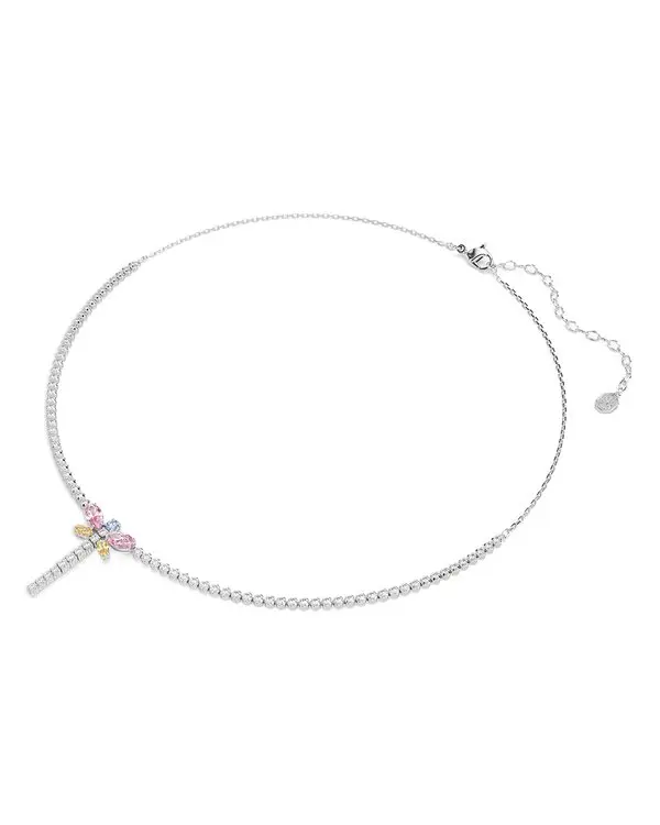 SWAROVSKI Ariana Grande X Crystal & Cubic Zirconia Dragonfly Tennis Lariat Necklace - Multicolored