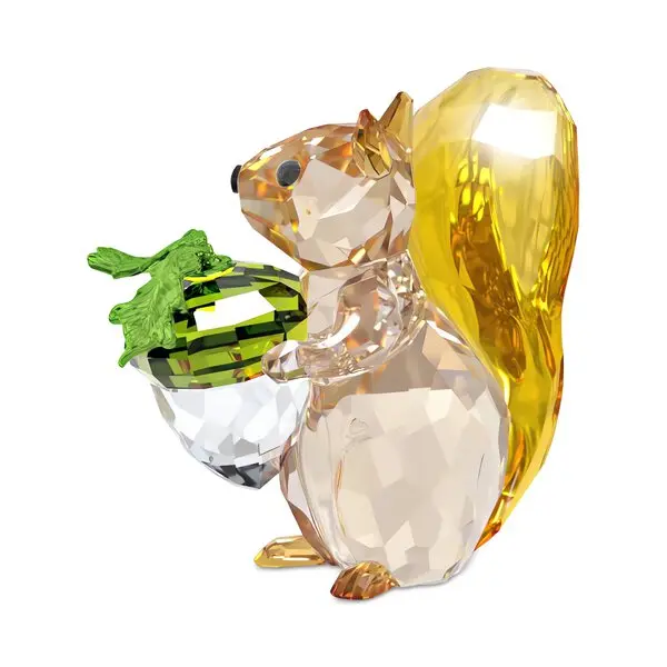 SWAROVSKI Idyllia Collection Squirrel And Acorn Crystal Figurine