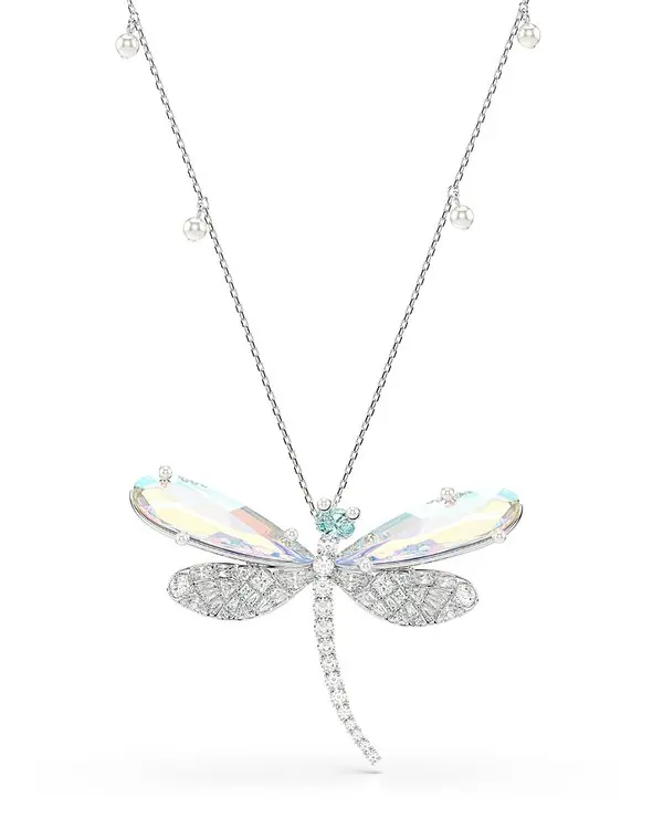 SWAROVSKI Ariana Grande X Crystal Dragonfly Convertible Necklace - Blue