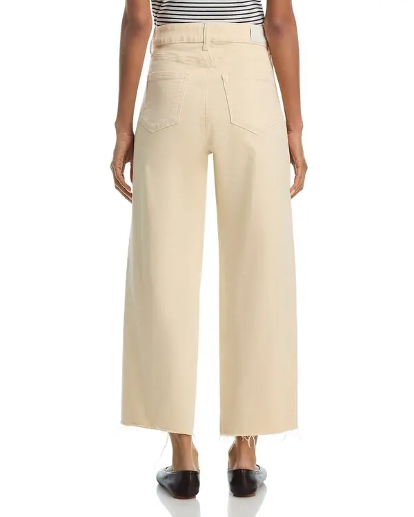 Paige Anessa High-rise Wide-leg Jeans - Buttery Yellow