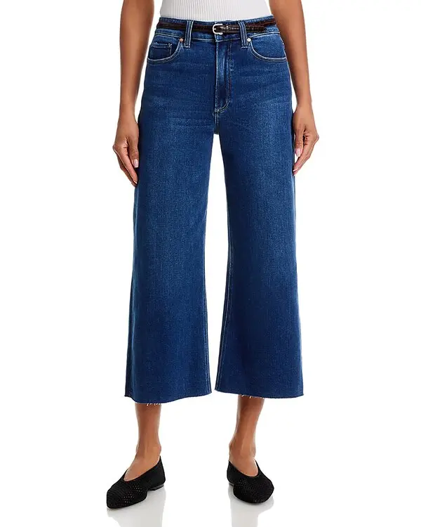 Paige Anessa High-rise Wide-leg Jeans - Venetian Breeze