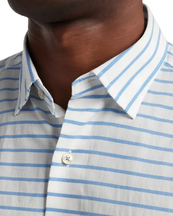 David Donahue Barre Stripe Shirt