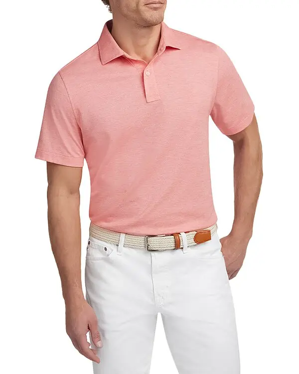David Donahue Connery Cotton Polo Shirt - Grenadine