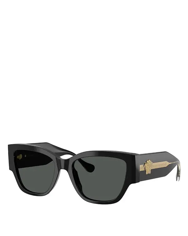 Versace Cat Eye Sunglasses, 55mm - Black