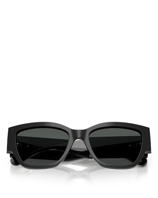 Versace Cat Eye Sunglasses, 55mm - Black
