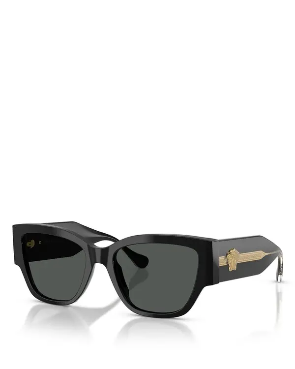 Versace Cat Eye Sunglasses, 55mm - Black