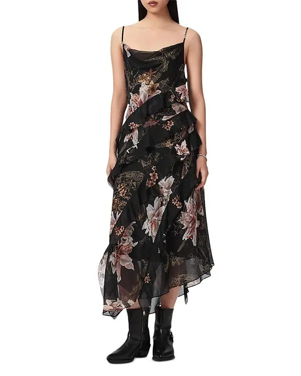 ALLSAINTS Ruth Dress - Crystal Black
