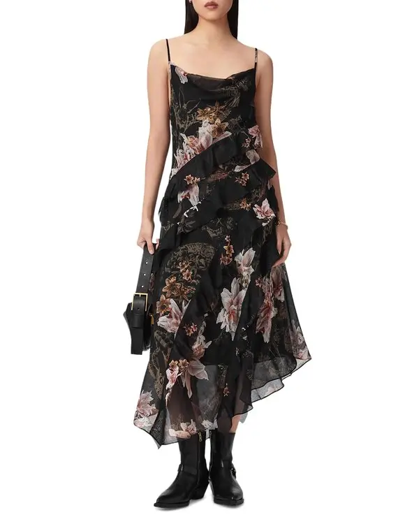 ALLSAINTS Ruth Dress - Crystal Black