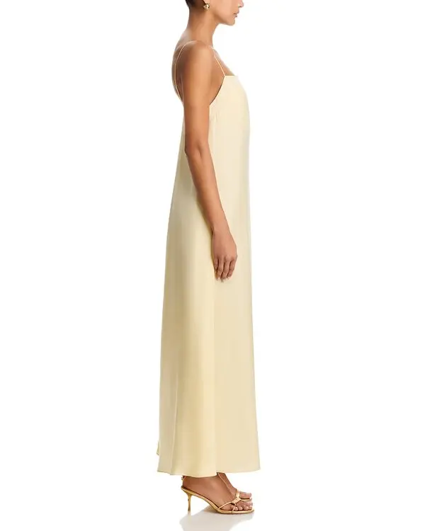 ANINE BING Mae Square Neck Slip Dress - Yellow