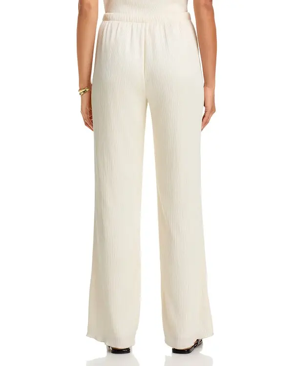 ANINE BING Aden Textured Pants - Cream