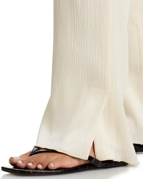 ANINE BING Aden Textured Pants - Cream