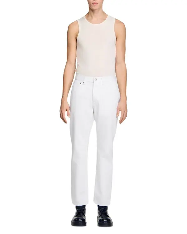 Sandro Regular Raw Jeans - White