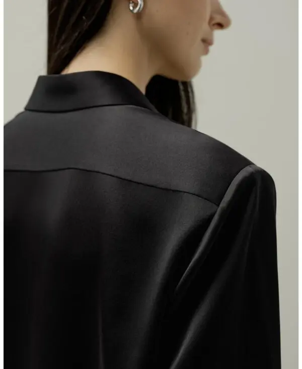 Lilysilk X Lydia Tomlinson Bianca Shirt - Black