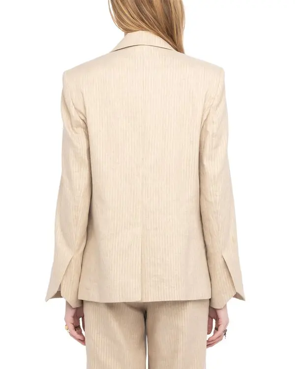 Zadig&Voltaire Vavy Tailleur Pinstripe Blazer - Cookie