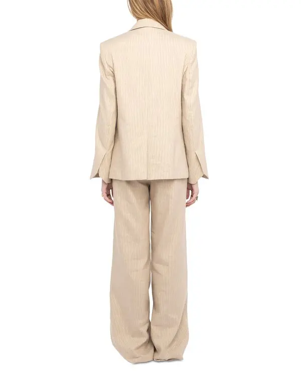 Zadig&Voltaire Vavy Tailleur Pinstripe Blazer - Cookie