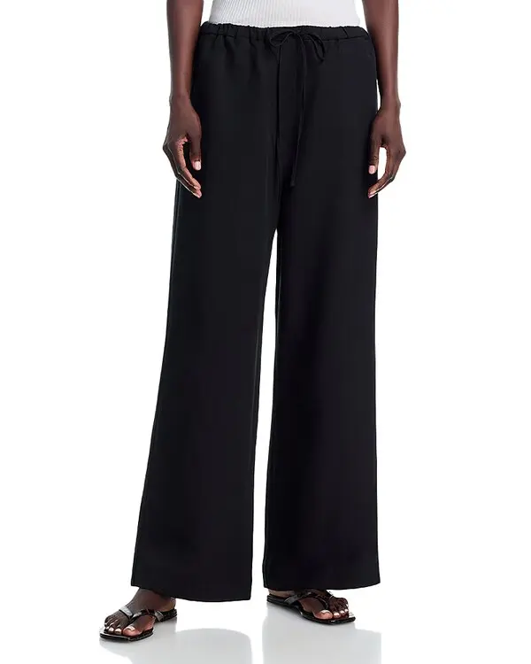 TOTEME Fluid Drawstring Trousers - Black