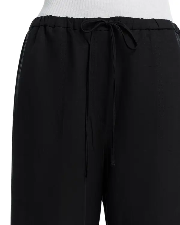 TOTEME Fluid Drawstring Trousers - Black