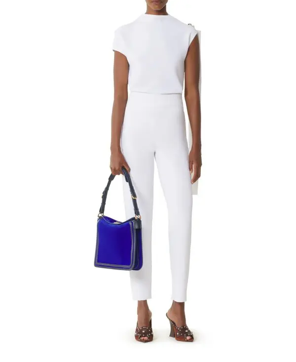 LANVIN Viscose Knit Top - White.