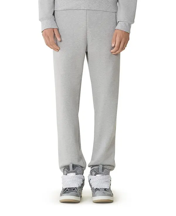 LANVIN Embroidered Logo Jogging Pants - Heather Grey