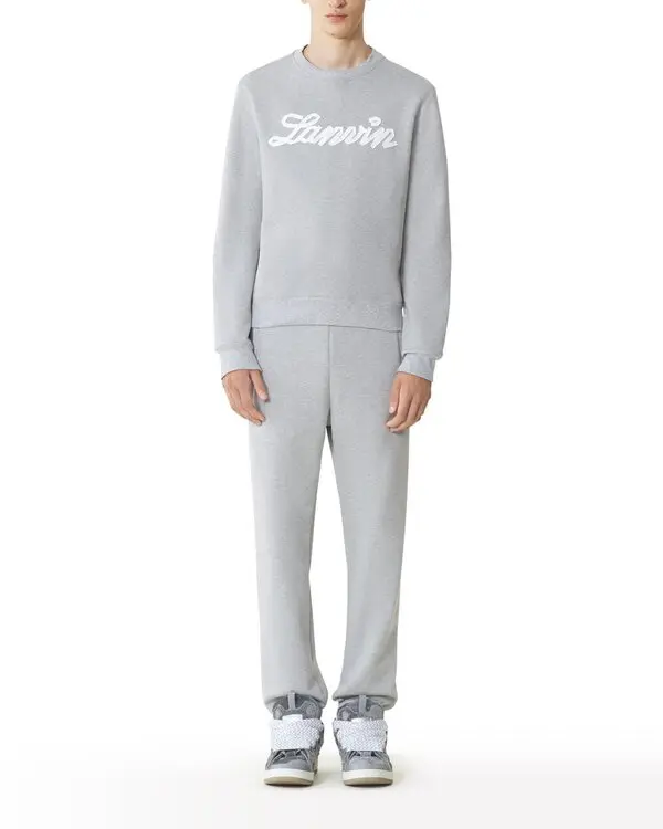 LANVIN Embroidered Logo Jogging Pants