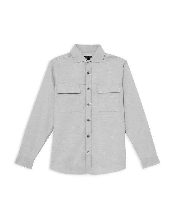 REISS Regular Fit Pocket Shirt - Grey