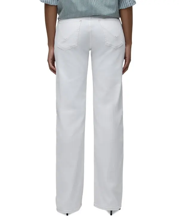 Hudson Jeans Kelli Low-rise Loose Straight Jeans - White