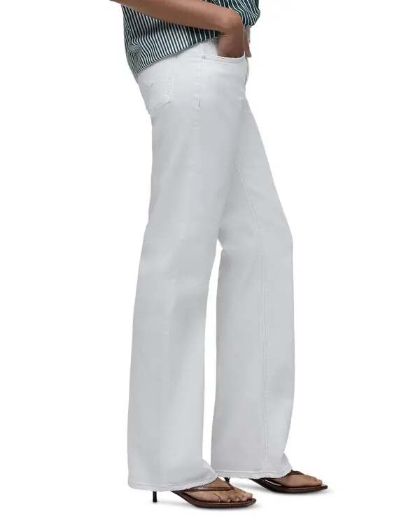 Hudson Jeans Kelli Low-rise Loose Straight Jeans - White