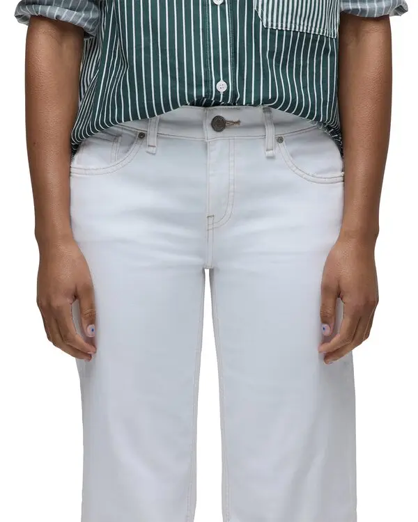 Hudson Jeans Kelli Low-rise Loose Straight Jeans - White