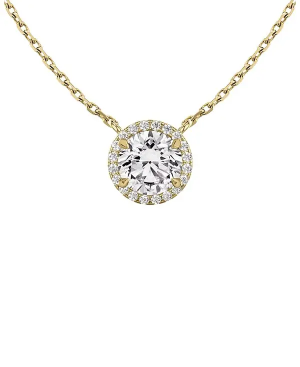 VRAI Halo 1.10ctw Diamond Necklace - Gold