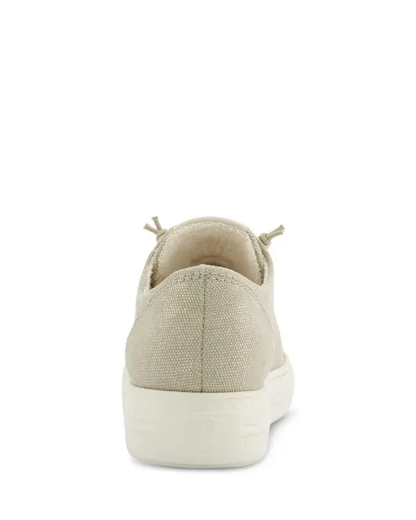 Paul Green Dixie Lace Up Sneakers - Shell Metallic Canvas