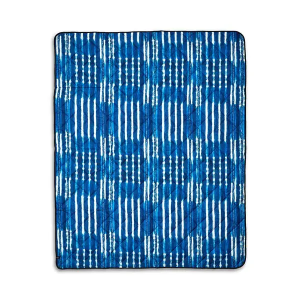 SLOWTIDE Kyoto 60 X 72 Picnic Blanket - Indigo