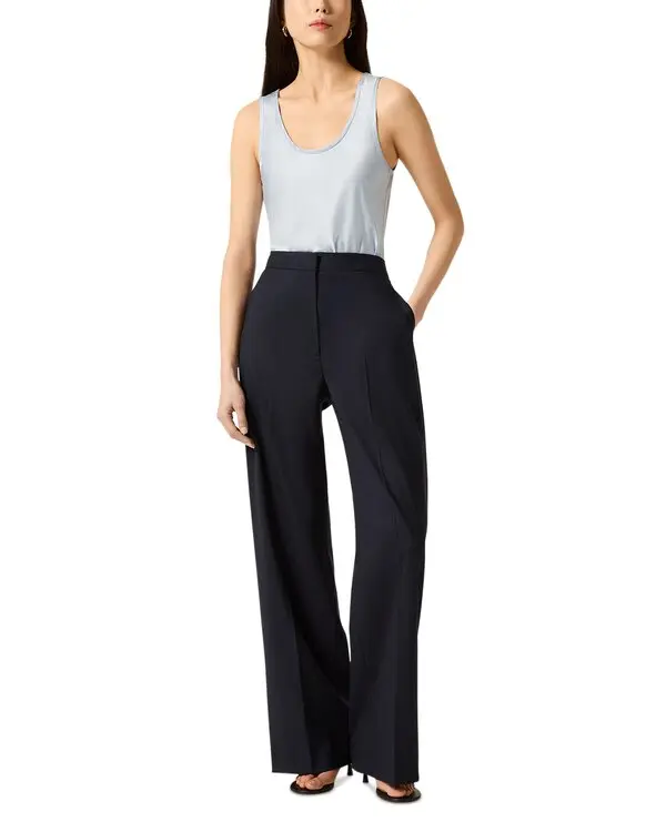 ARGENT Silk Tank Top - Maya Blue