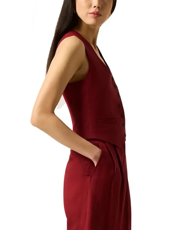 ARGENT Mock Neck Bodysuit - Maroon
