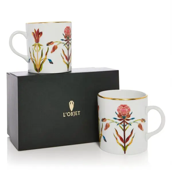 L'Objet Porcelain Mug, Set Of 2
